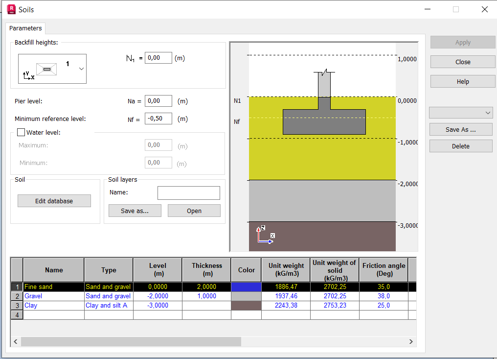 How to design concrete continuous footing under shear wall in Robot Structural Analysis