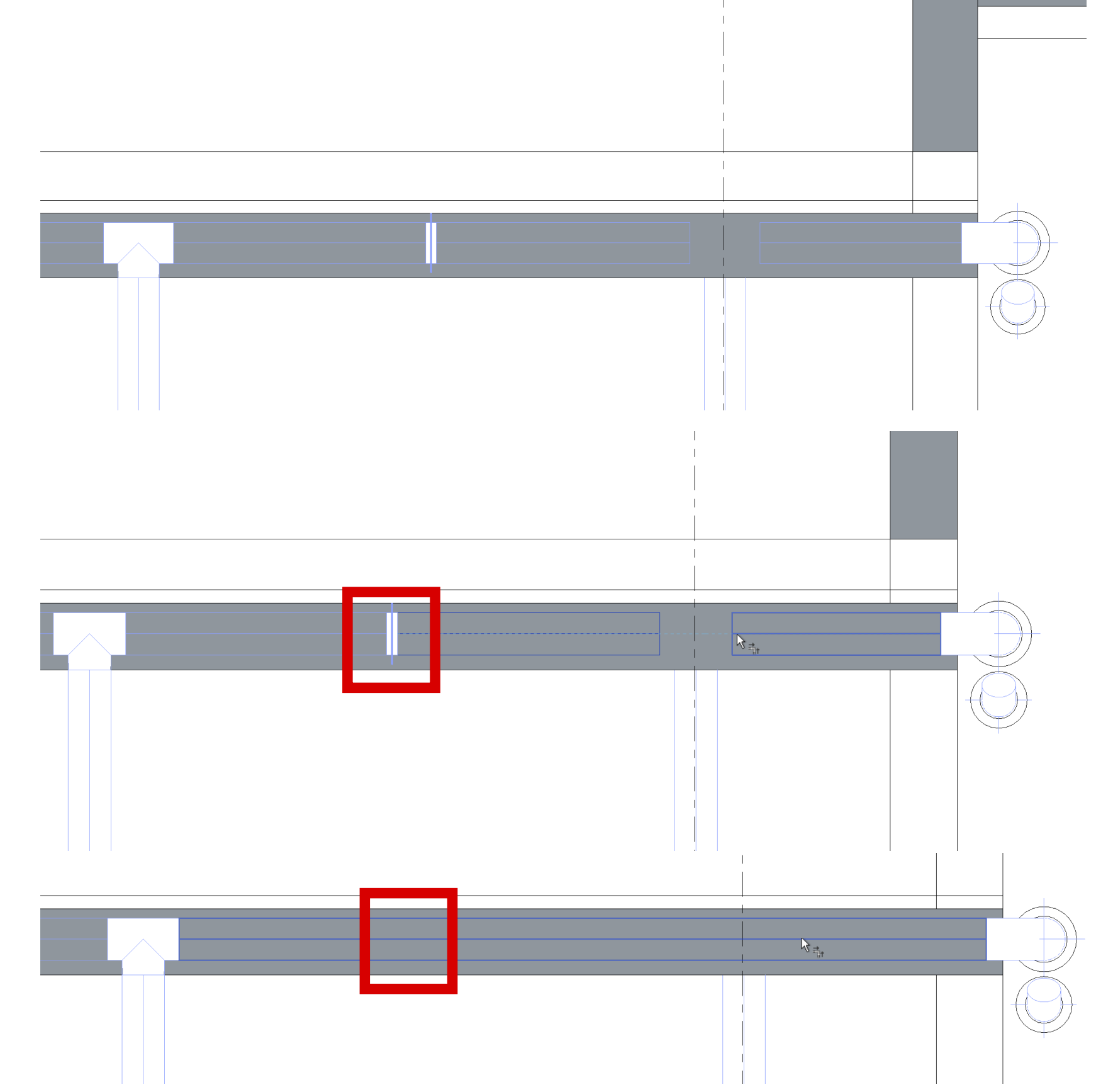 Why the fittings are removed when two pipes are connected together in Revit