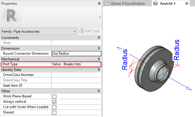 Why the fittings are removed when two pipes are connected together in Revit