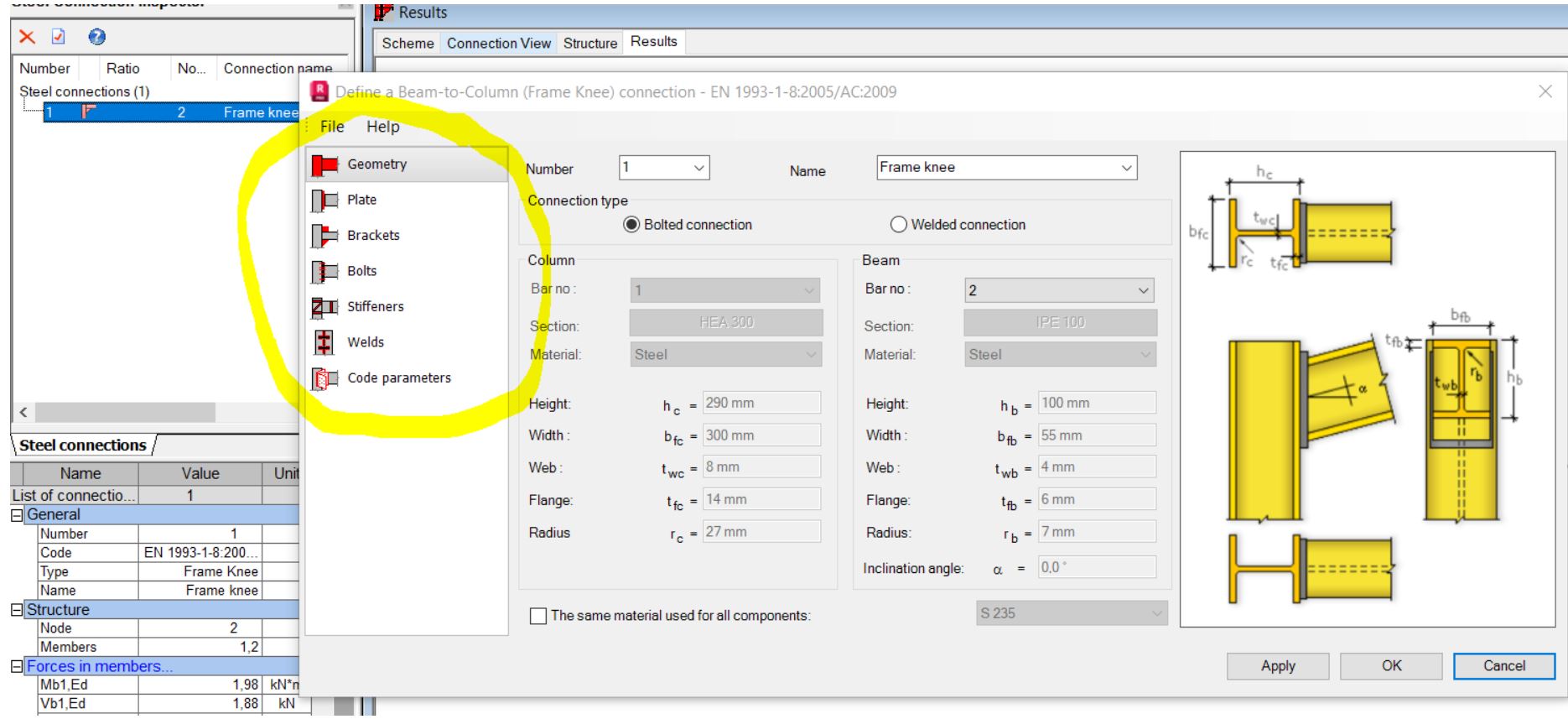 How to update steel connections in already calculated model with new sections in Robot ...