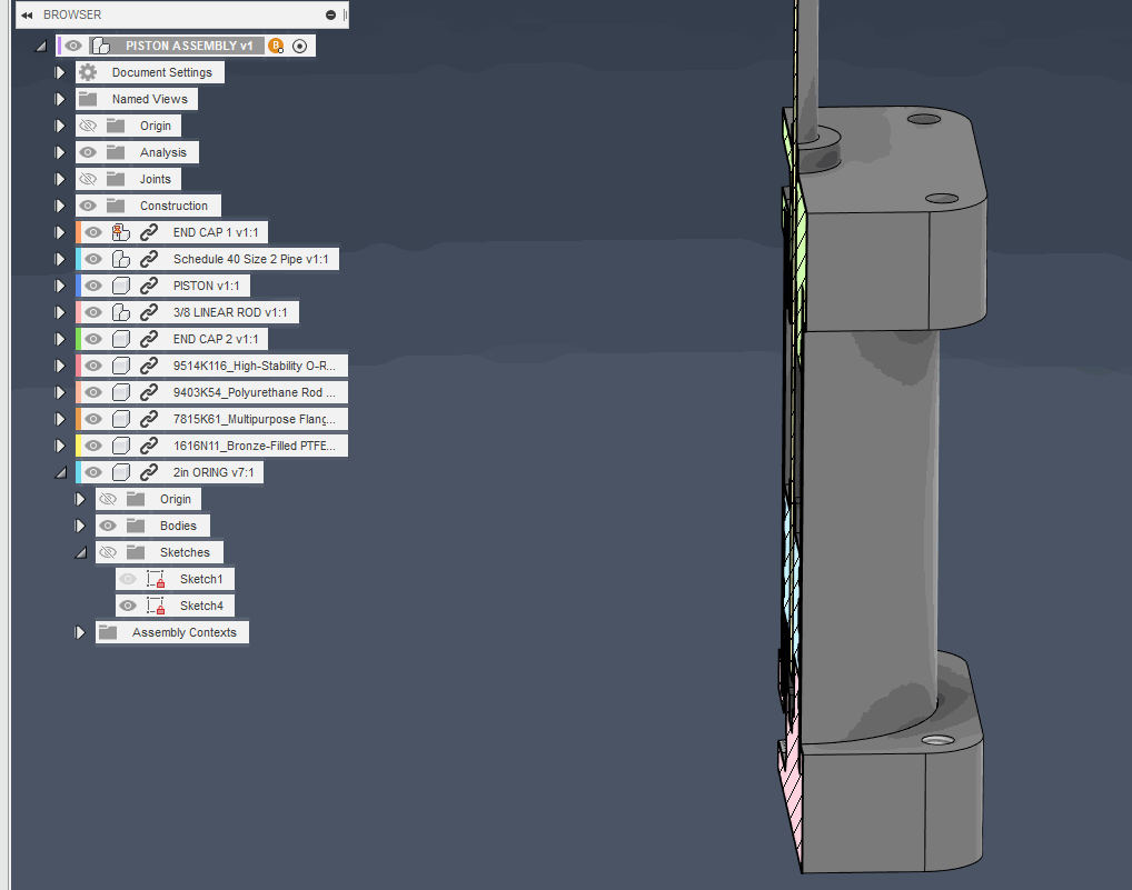 Parts Marked As Visible Are In An Assembly In Fusion 360