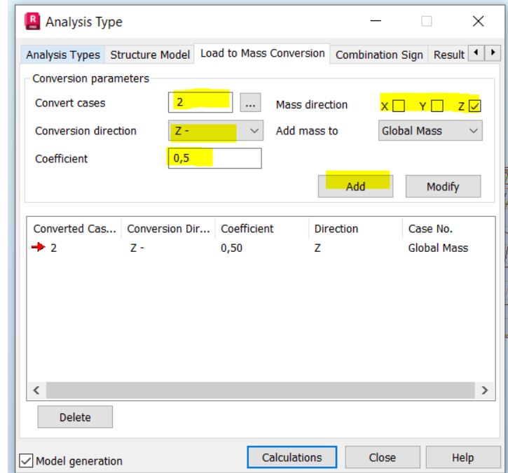 How to determine the natural frequency of a structure in Robot Structural Analysis?