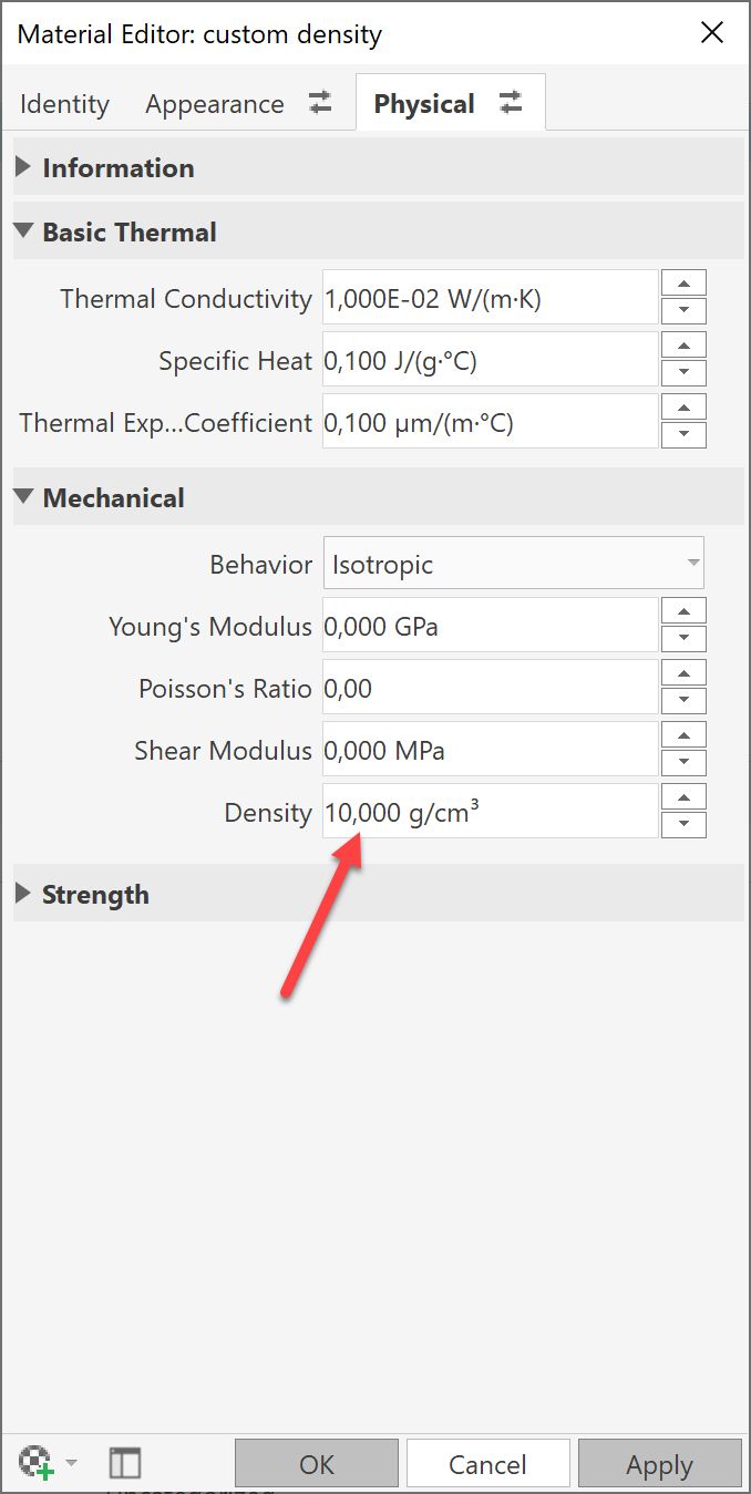 Mass differs from the expected value when a cut on assembly level removes material in Inventor