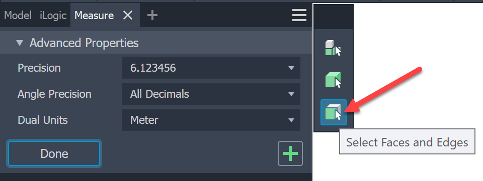 Cannot measure face distance in an assembly in Inventor