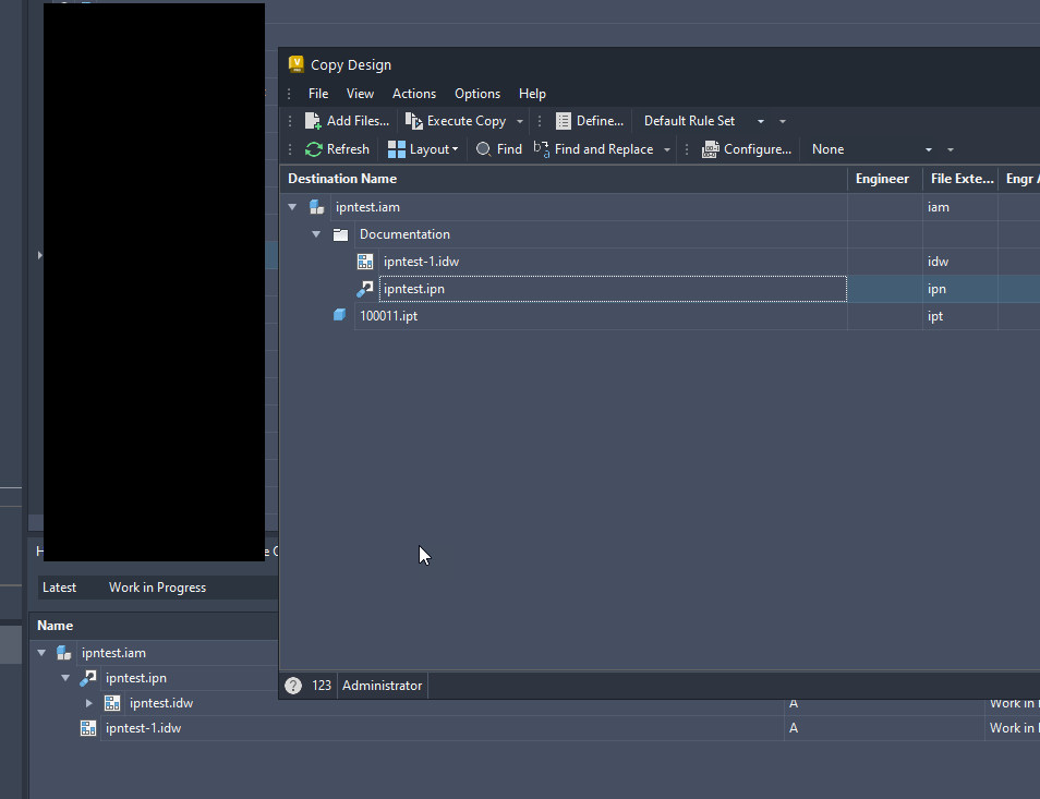 Vault Copy Design does not show related documentation of an IPN