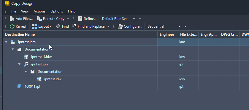 Vault Copy Design does not show related documentation of an IPN
