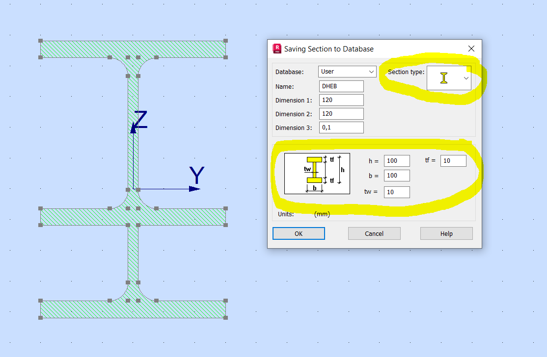 AY and AZ shear areas presented while steel design different from section properties in Robot ...