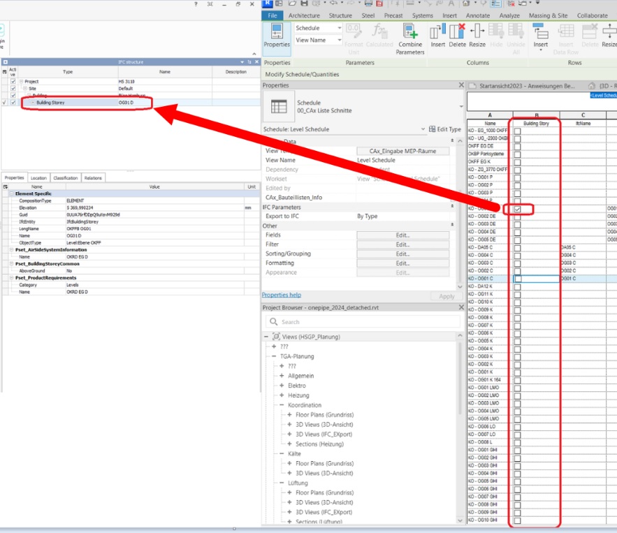 Levels with no elements assigned to them exported to IFC from Revit