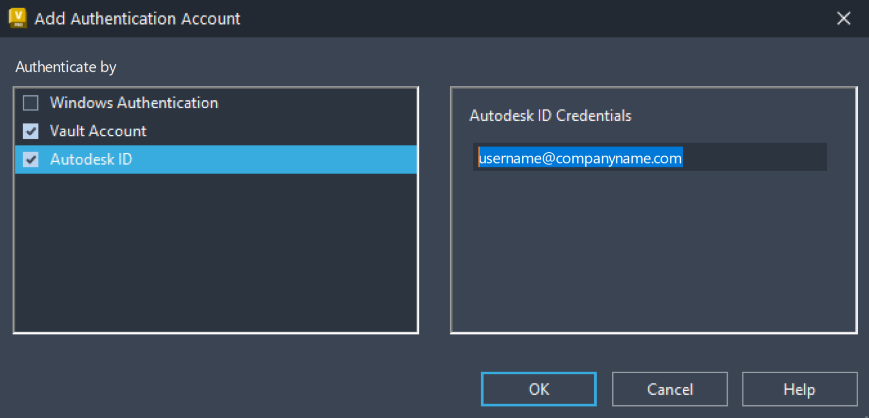 Not Able To Sign Into Vault When Using Autodesk Id