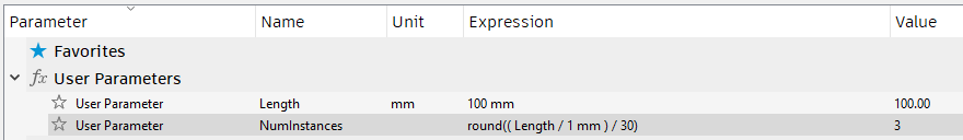 Can you set up parameters so as a length increases the number of instances in a pattern increase ...