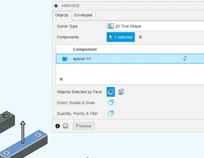 Getting incorrect orientation of bodies using Arrange command in Fusion
