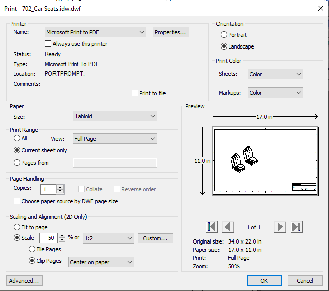Vault Viewer Print Snapshot only prints one page of a multipage drawing