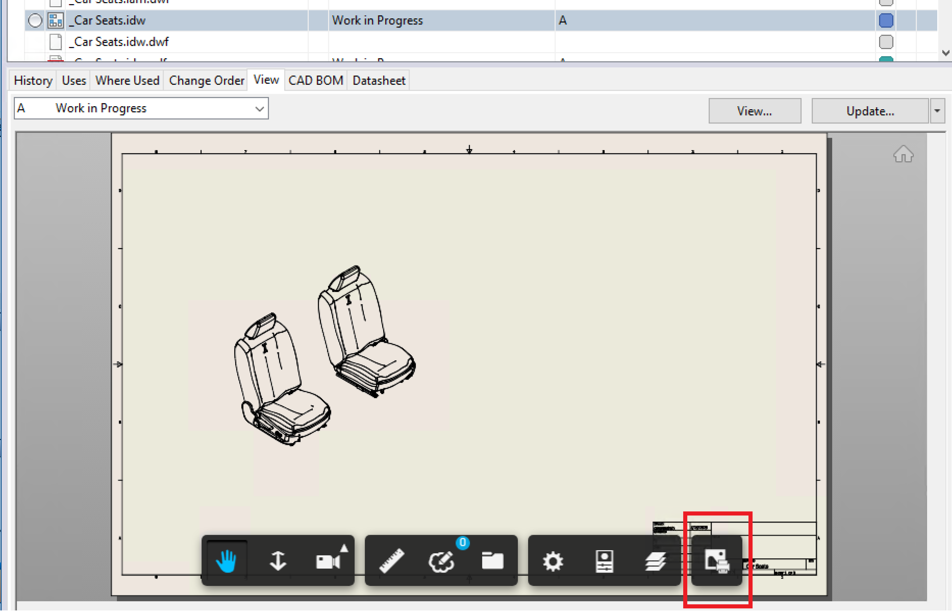 What are the Printing options in Vault?