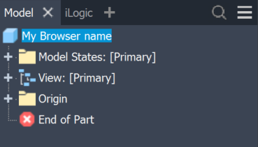 Bowser name of new document does not change after save in Inventor