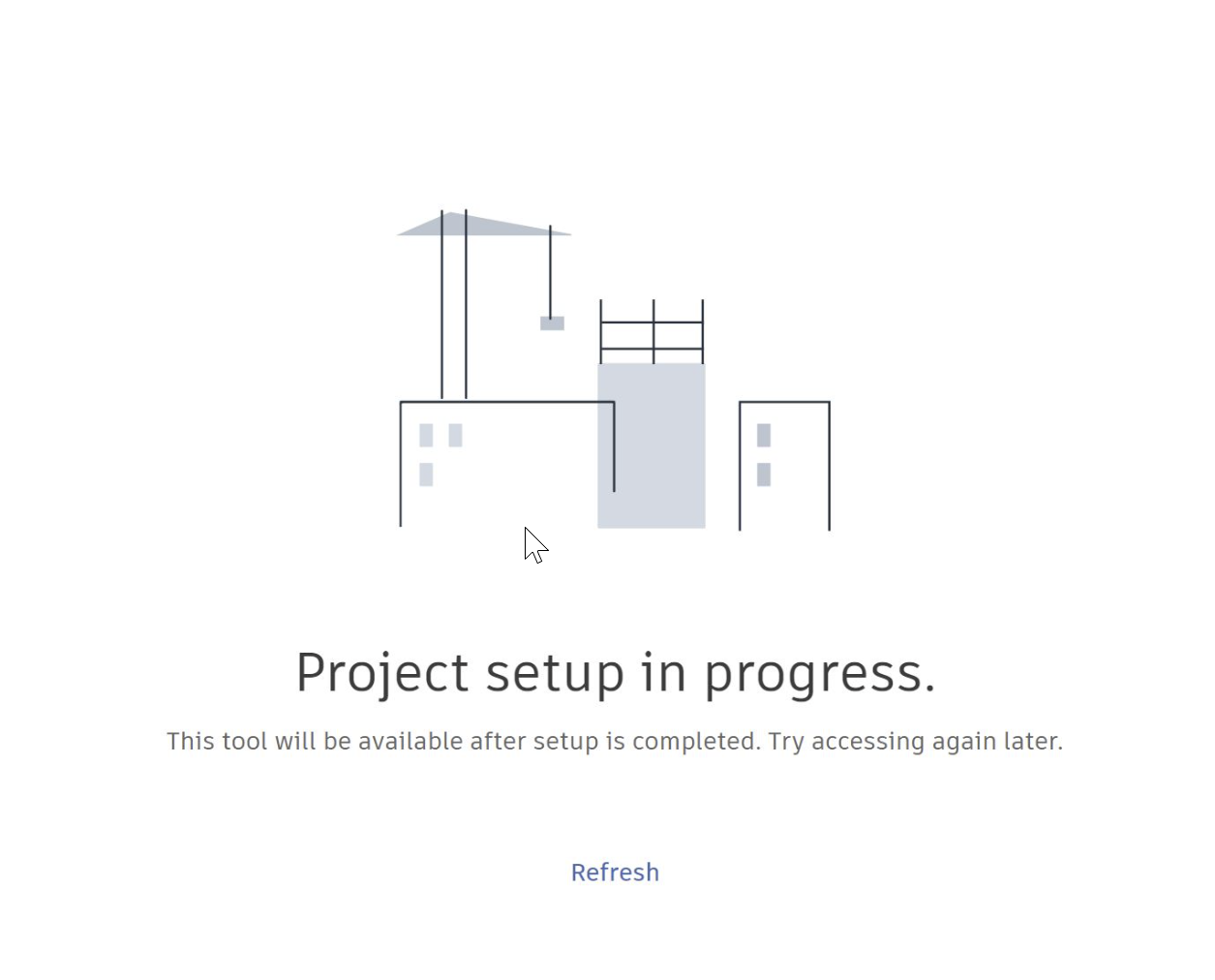 "Project set up in progress" appears for all members in all projects of an ACC account