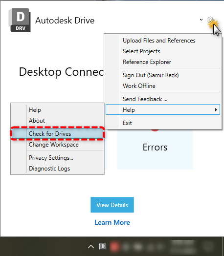 No Access To Connected Drives When Using Scan To Mesh Publish Or Create 3d In Recap Pro