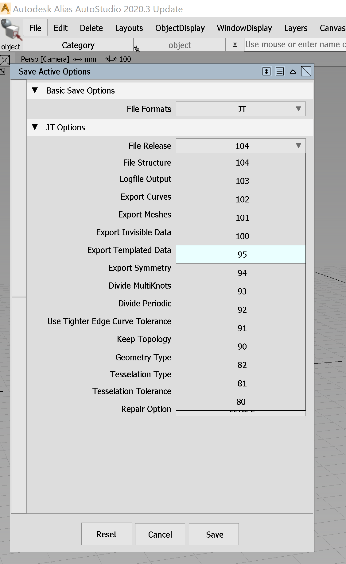 AliasでJTバージョンを指定して出力するには
