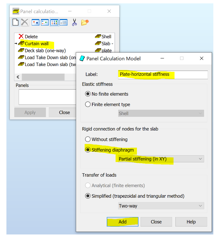 How to define plate which have no positive impact on moment in beams in ...