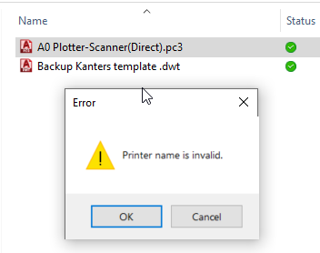 Layout Page-setup name is set to None when updating to Current in AutoCAD