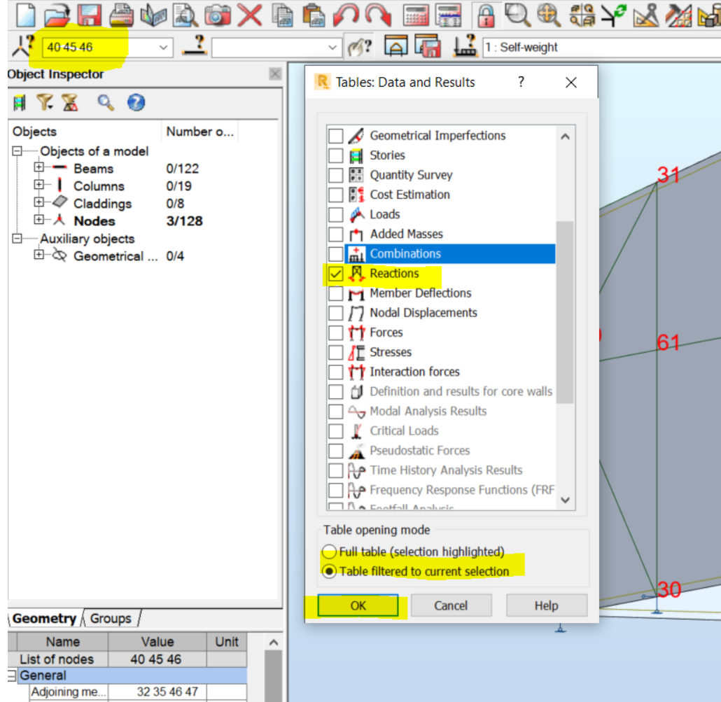 如何在Robot Structural Analysis中显示柱基设计的力。