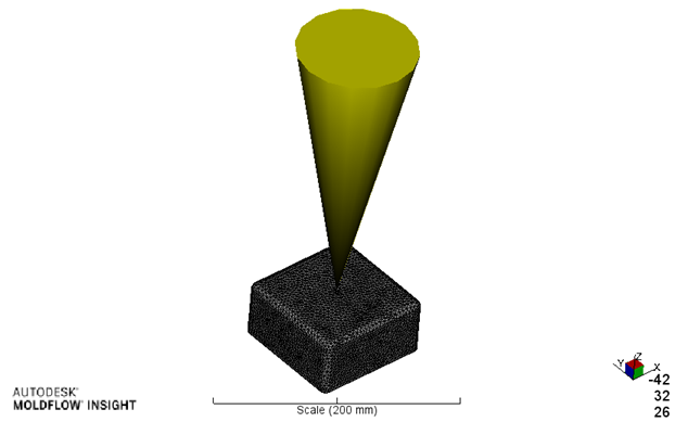 How to reduce the size of injection location point in Moldflow