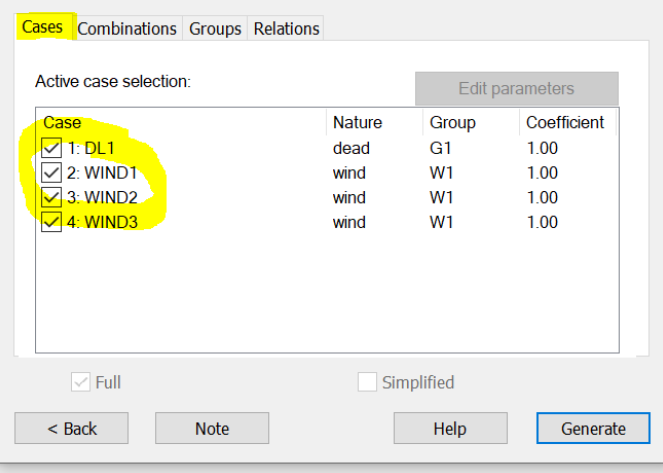 How to create automatically combinations including defined wind load cases in Robot Structural ...