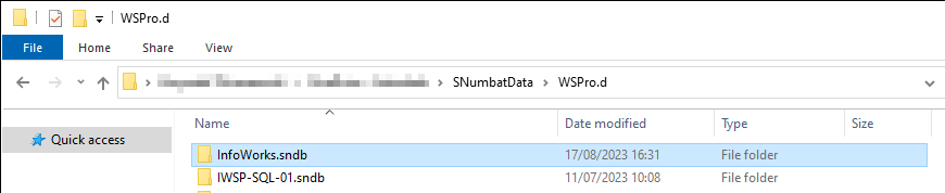 如何在 InfoWorks WS Pro 中备份数据库