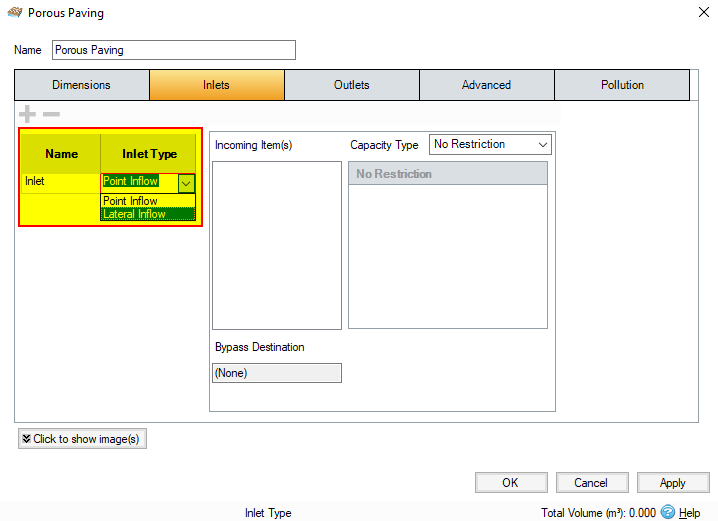 InfoDrainage Structure Flooding But Shows Percentage Available