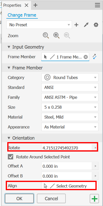 Frame generator members losing alignment when skeleton sketch is moved or when other parts are ...