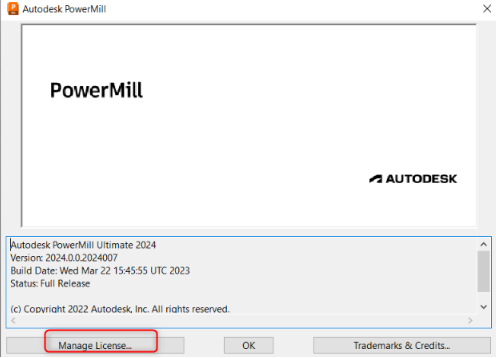 Where is the PowerMill option/Function to use flex Token license