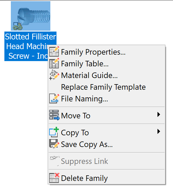 Cannot suppress link of a copied family in Content Center Editor in ...