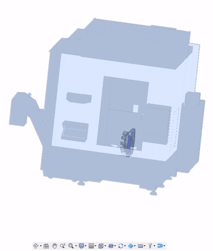 Machine Simulation model body not visible in Fusion