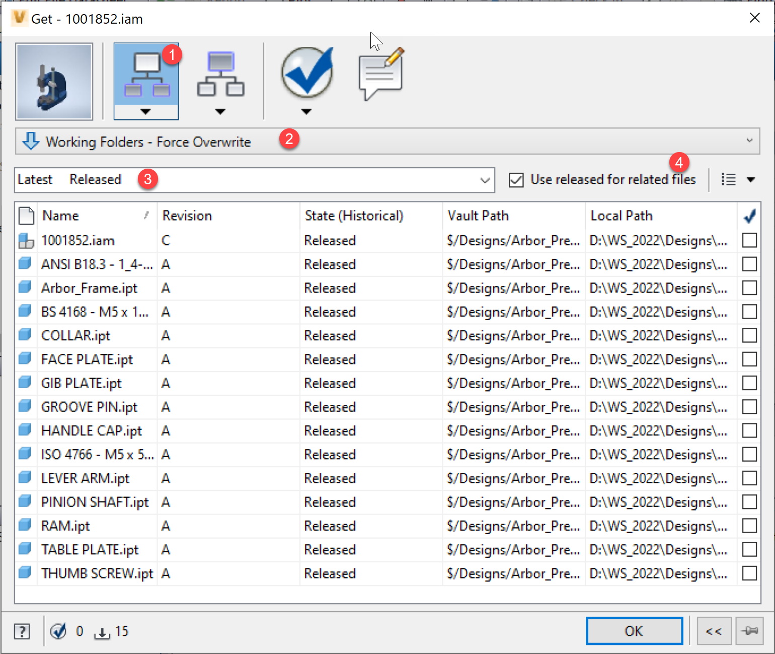 A released assembly needs to be updated after getting the latest ...