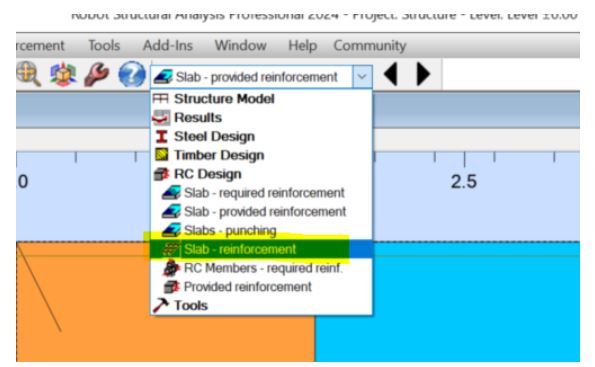 How to revise previously defined provided reinforcement for panels in ...