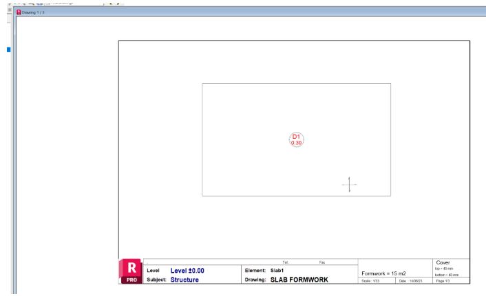 Missing user defined provided reinforcement on concrete slab drawings in Robot Structural Analysis