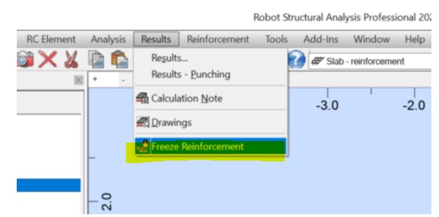 Missing user defined provided reinforcement on concrete slab drawings in Robot Structural Analysis