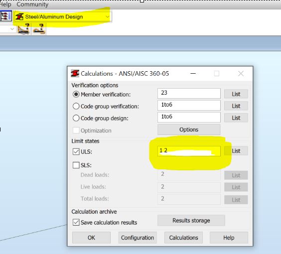 How To Select Combinations Used While Steel Member Code Checking In Robot Structural Analysis