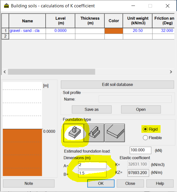 Footing Calculator SVHEAVE Free Field, Slab And Footing Heave
