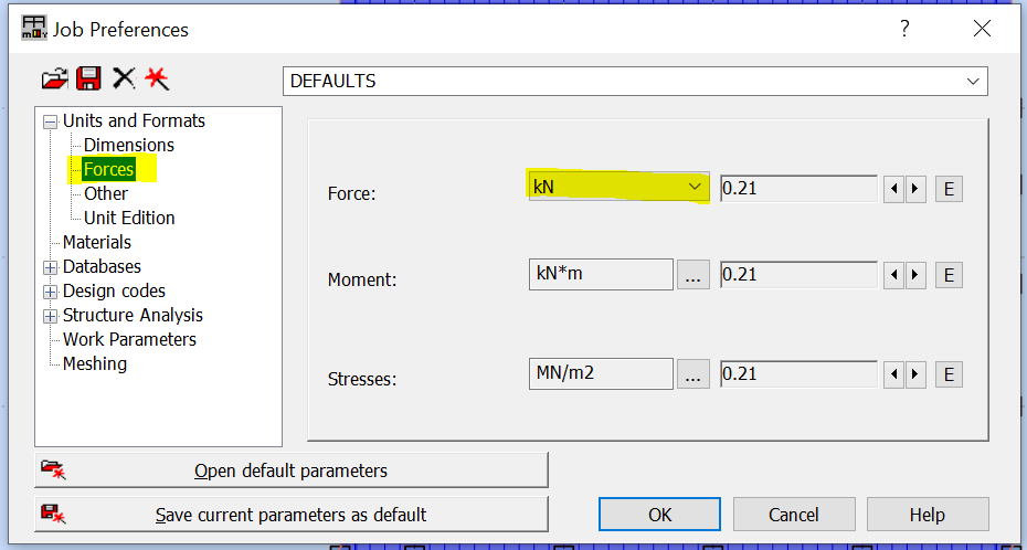 How to check units used for loads defined in model in Robot Structural ...