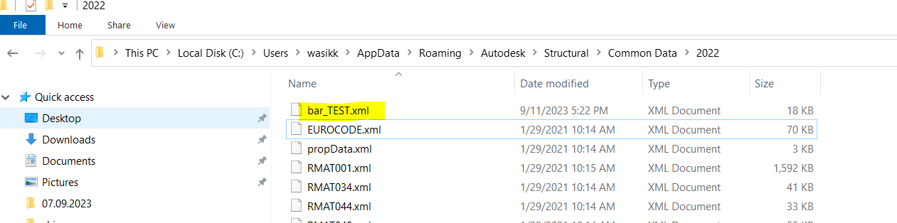 How to create database for reinforcement bars in Robot Structural Analysis