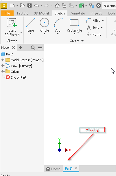 Open documents are not showing in tabs at the bottom of the screen in ...