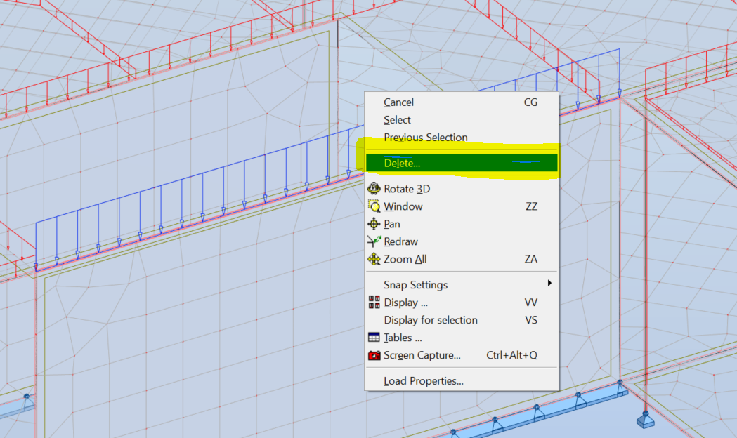 "Linear load has been partially applied to a panel" warning while calculation of model in Robot ...