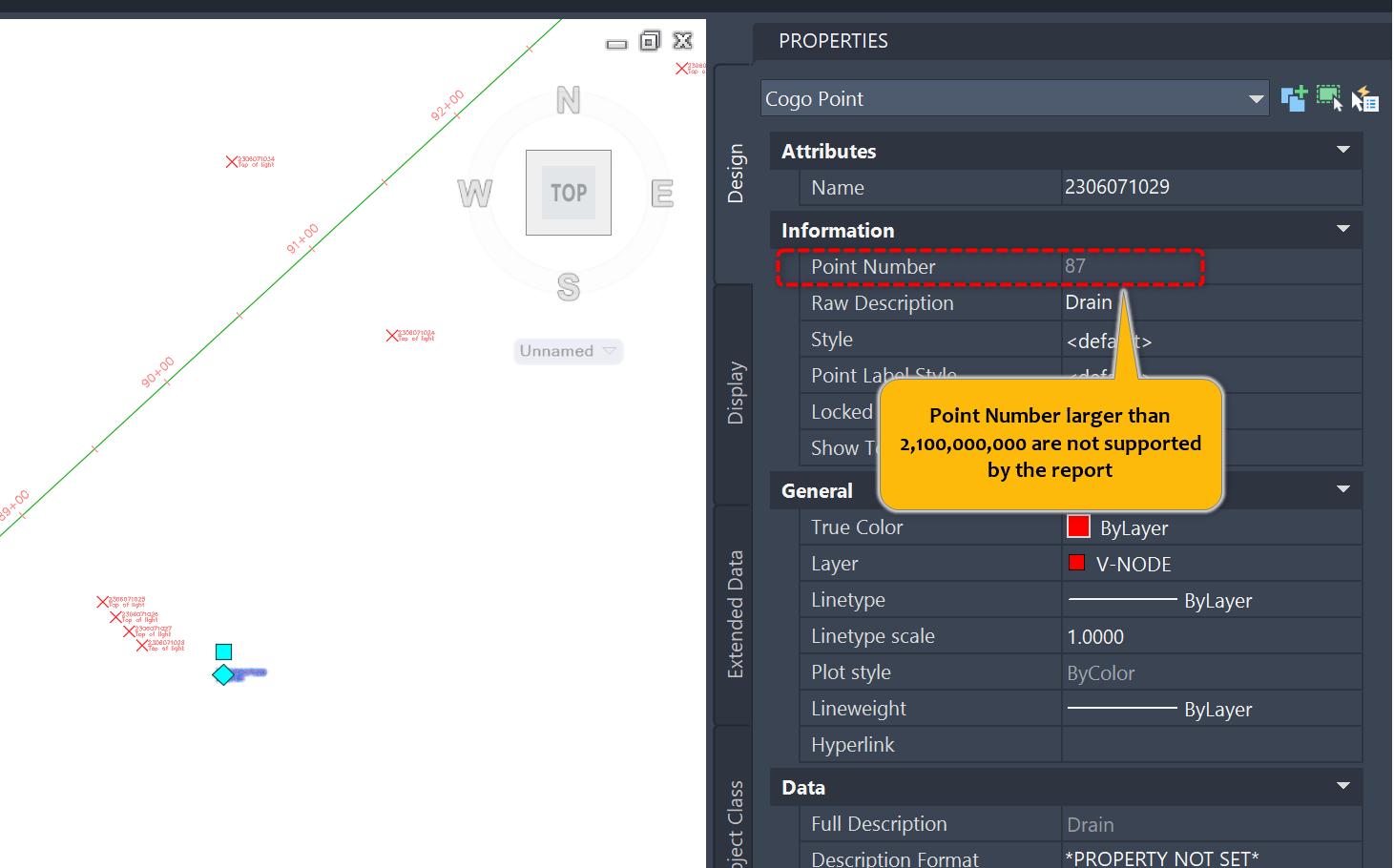 Fatal Error When Executing Station Offset To Points Report In Civil 3d