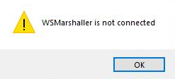 "WSMarshaller is not connected" or "Sim launch attempted while not ...