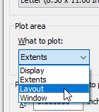 Page setup configurations are not saved in AutoCAD layouts