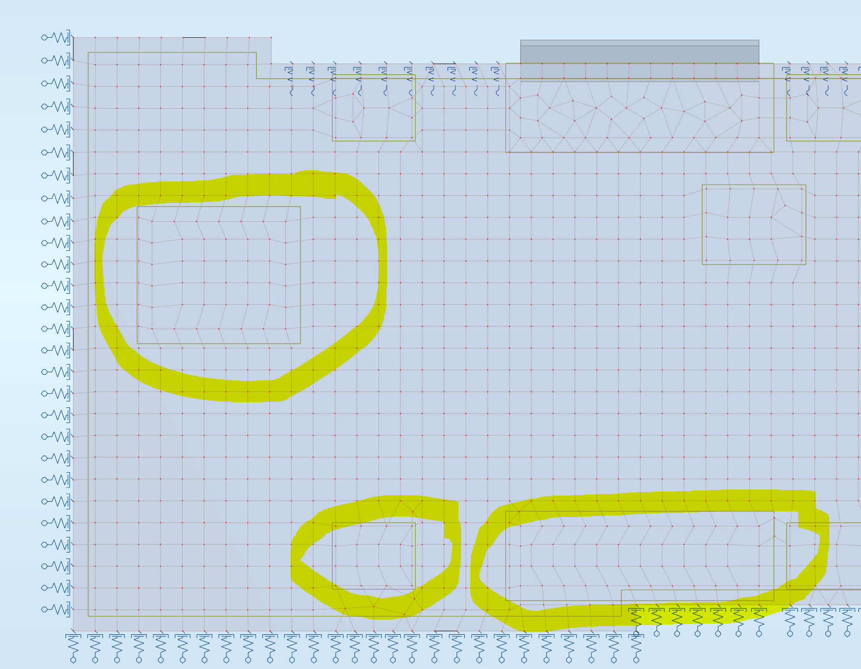 Meshed opening interiors followed by incorrect results for slab model in Robot Structural Analysis