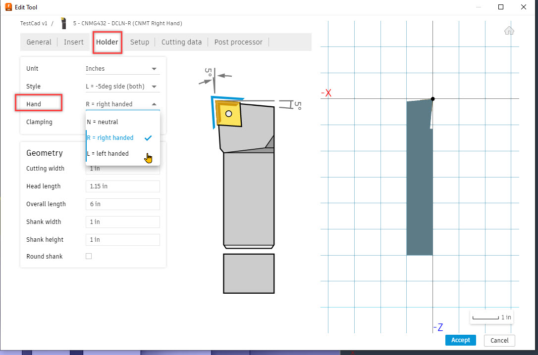 Turning Tool Is Flipped Backwards In Fusion 360 