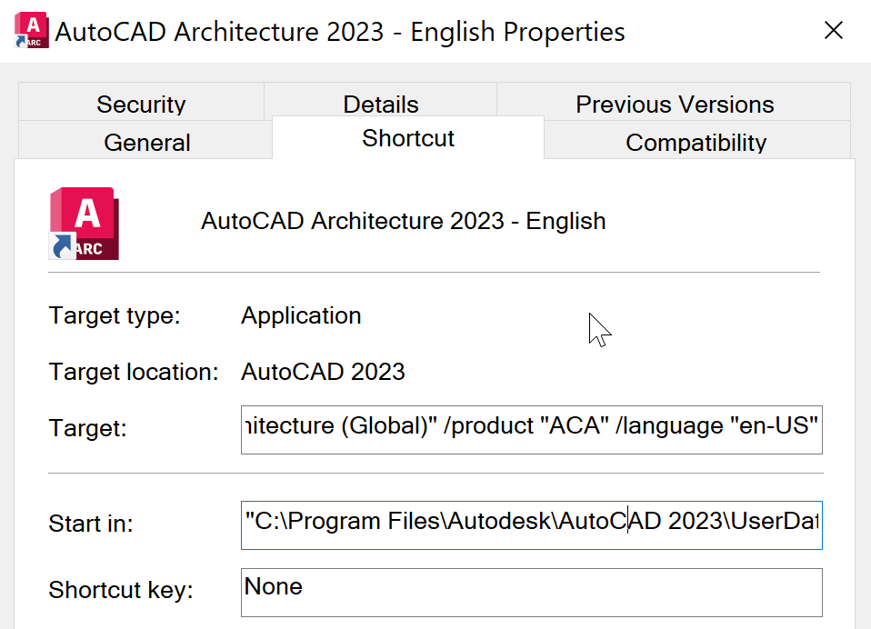 Export/Import features missing in the Application Menu of AutoCAD Architecture/MEP