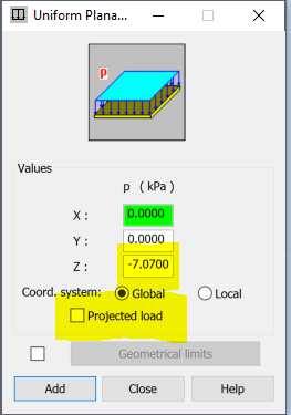 Incorrect load to mass conversion for projected surface load in Robot ...