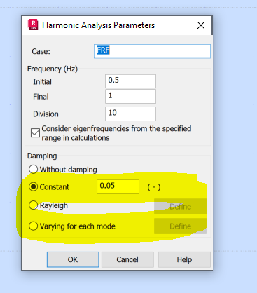 Long time of FRF load case calculation in Robot Structural Analysis